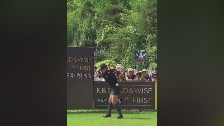 4R 2번홀 윤이나 티샷 [KB금융 스타챔피언십] - 네이버 TV