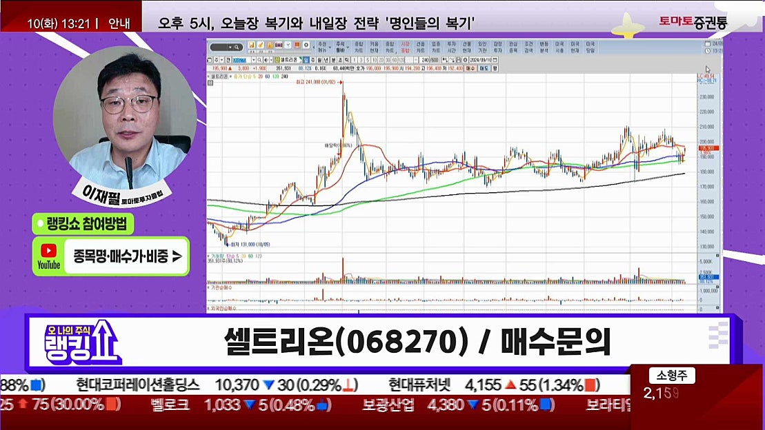[2024.09.10] 셀트리온(068270) - 네이버 TV