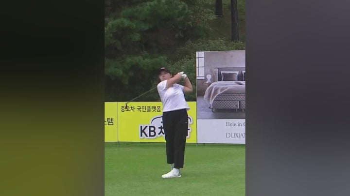 3R 7번홀 홍정민 티샷 [KB금융 스타챔피언십] - 네이버 TV