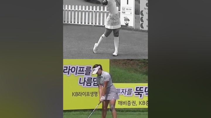 유현조 티샷 비교 : KB금융 스타챔피언십 3R VS 제12회 E1 채리티 오픈 3R - 네이버 TV