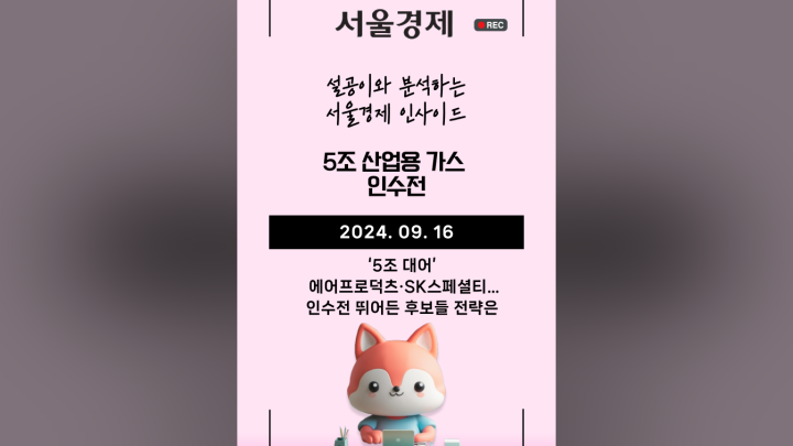 5조 산업용 가스 인수전, MBK vs 한앤컴퍼니-서울경제 인사이드 - 네이버 TV