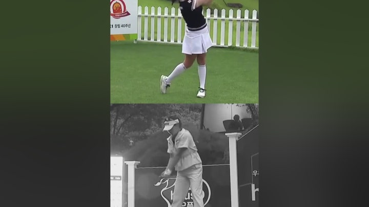 노승희 티샷 비교 : 대보 하우스디 오픈 1R VS 제12회 E1 채리티 오픈 2R - 네이버 TV