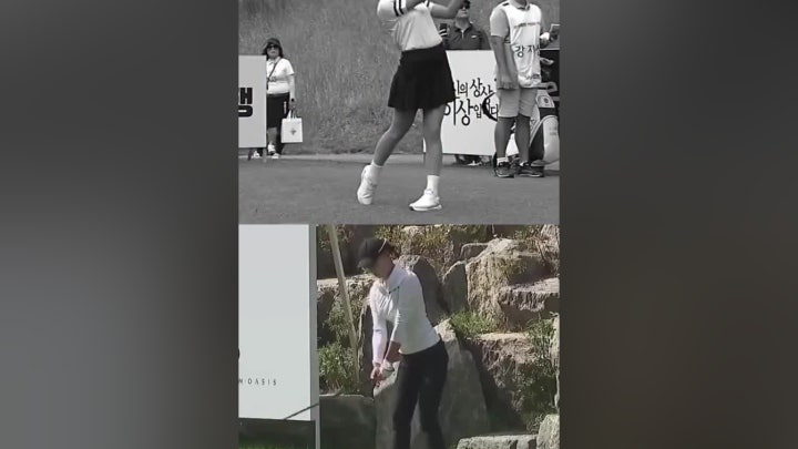 문정민 티샷 비교 : 대보 하우스디 오픈 3R VS Sh수협은행 MBN 여자오픈 2R - 네이버 TV