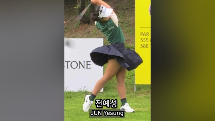 [2024 KLPGA] 전예성_슬로우모션_드라이버스윙_블랙스톤 - 네이버 TV