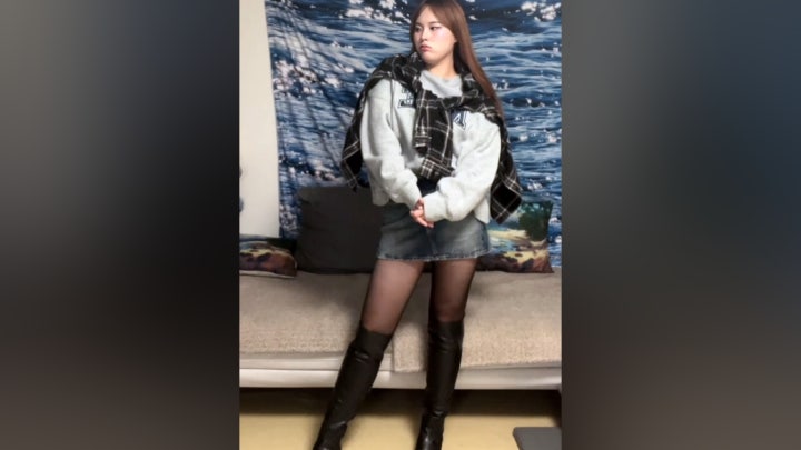 172cm 70kg 캐쥬얼한 듯 시크한 니하이부츠 패션 코디 #OOTD - 네이버 TV