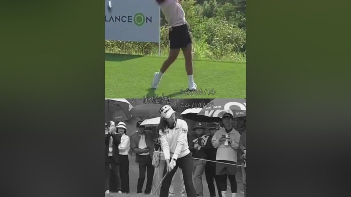 배소현 티샷 비교 제24회 하이트진로 챔피언십 1r Vs Kga Db그룹 제38회 한국여자오픈 골프선수권대회 2r 네이버 Tv