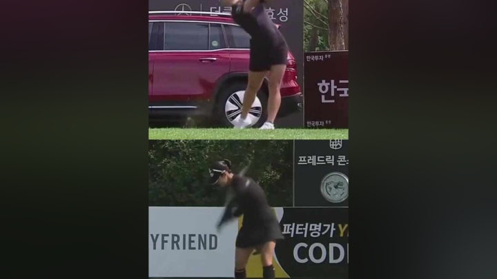 김민별 티샷 비교 : 상상인 · 한경 와우넷 오픈 2024 1R VS BC카드 · 한경 레이디스컵 2024 2R - 네이버 TV