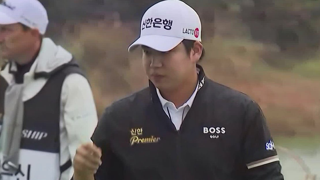 '우승 경쟁 적신호' 15번 홀에서 2타를 잃은 장유빈 [KPGA 투어챔피언십 FR] - 네이버 TV