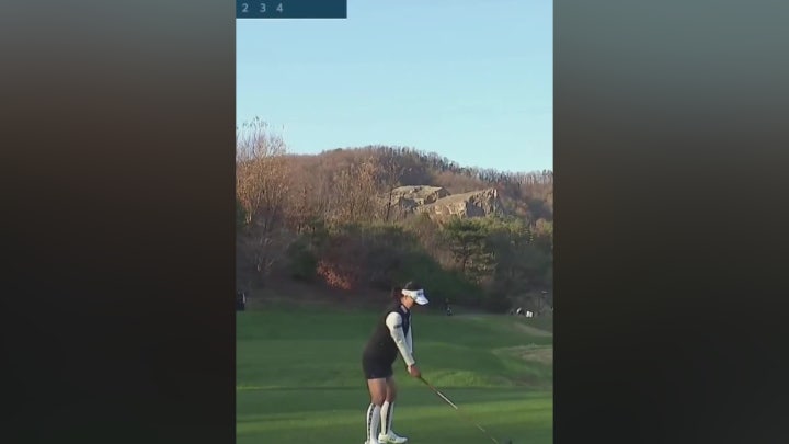 2R 18번홀 박민지 티샷 [SK텔레콤 · SK쉴더스 챔피언십 2024] - 네이버 TV