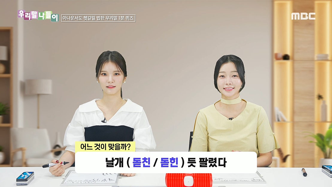 우리말 나들이 - 돋친/돋힌, MBC 241120 방송 - 네이버 TV