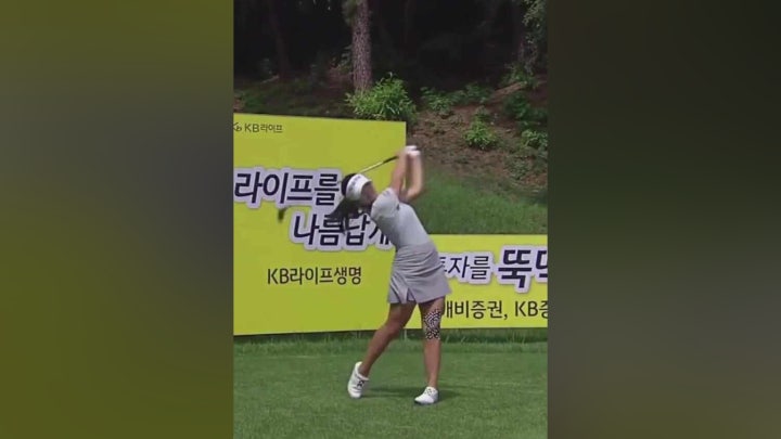 3R 4번홀 유현조 티샷 [KB금융 스타챔피언십] - 네이버 TV