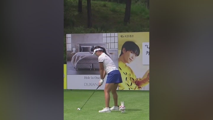 3R 7번홀 윤이나 티샷 [KB금융 스타챔피언십] - 네이버 TV