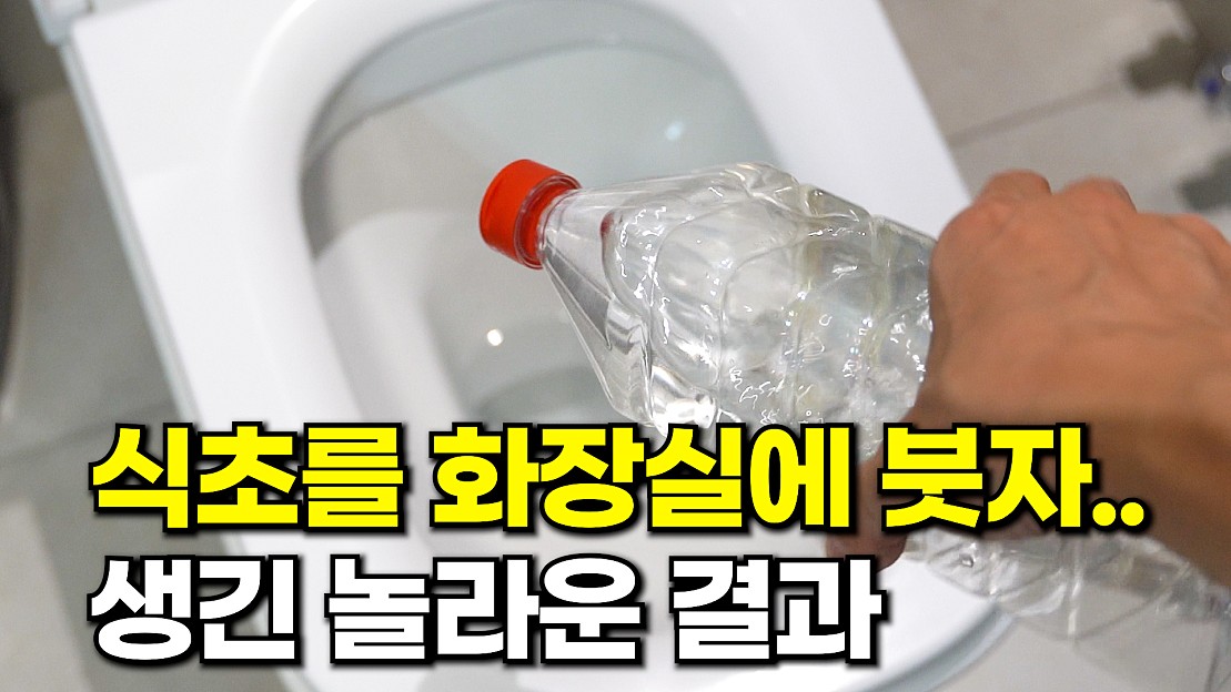 화장실에 식초를 부어 보세요 믿기 힘든 결과가 생깁니다 네이버 Tv