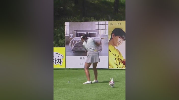 3R 7번홀 유현조 티샷 [KB금융 스타챔피언십] - 네이버 TV