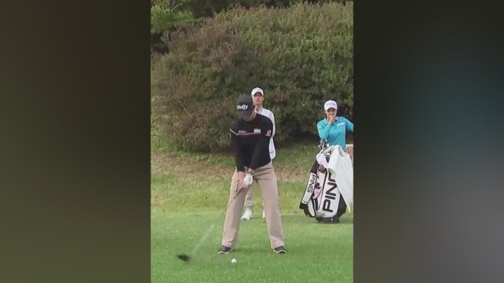 2R 18번홀 김민별 티샷 [덕신EPC · 서울경제 레이디스 클래식] - 네이버 TV