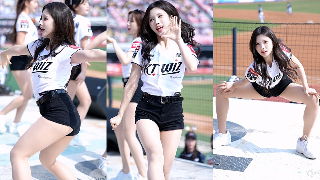 [4K] 신입등장 DRIP 김정원 치어리더 직캠 Kim Jeong-Won cheerleader fancam KT위즈 250309 - 네이버 TV