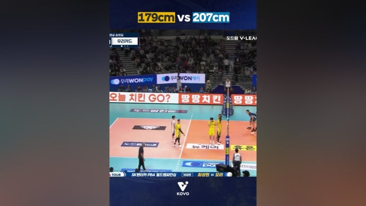 207cm 막아내는 179cm - 네이버 TV