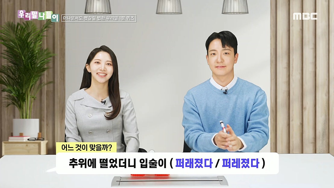 우리말 나들이 - 퍼래졌다/퍼레졌다, MBC 250325 방송 - 네이버 TV