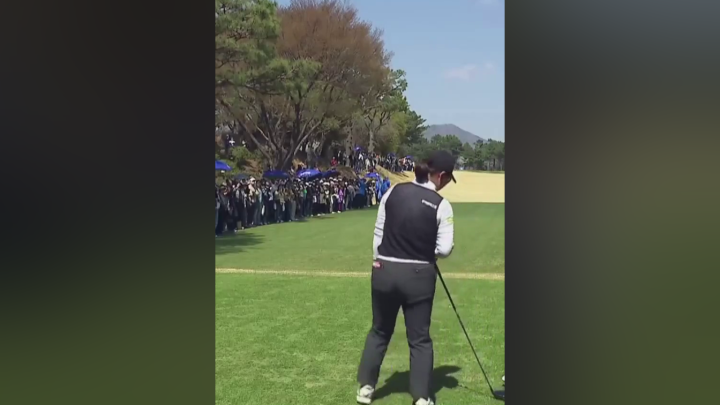 [AI클립] 4R 파4 11번홀 홍정민 티샷 (두산건설 We’ve 챔피언십) - 네이버 TV