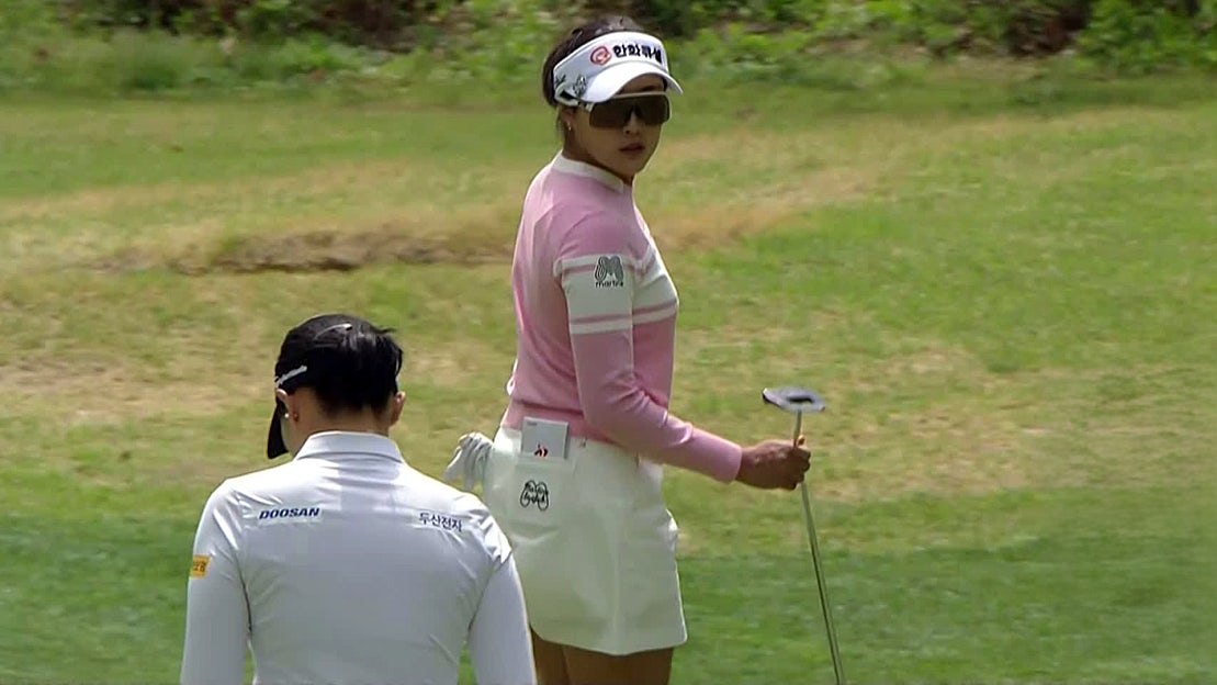 파 세이브 성공시키는 김민주 [덕신EPC 챔피언십 1R] - 네이버 TV