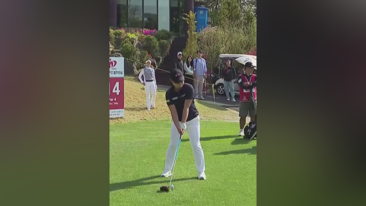 [AI클립] 2R 파4 14번홀 홍정민 티샷 (덕신EPC 챔피언십) - 네이버 TV