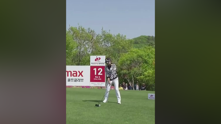 [AI클립] 3R 파4 12번홀 정윤지 티샷 (덕신EPC 챔피언십) - 네이버 TV