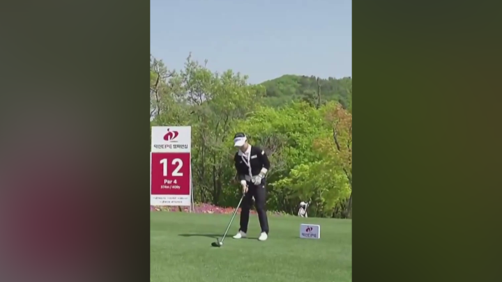 [AI클립] 3R 파4 12번홀 최가빈 티샷 (덕신EPC 챔피언십) - 네이버 TV