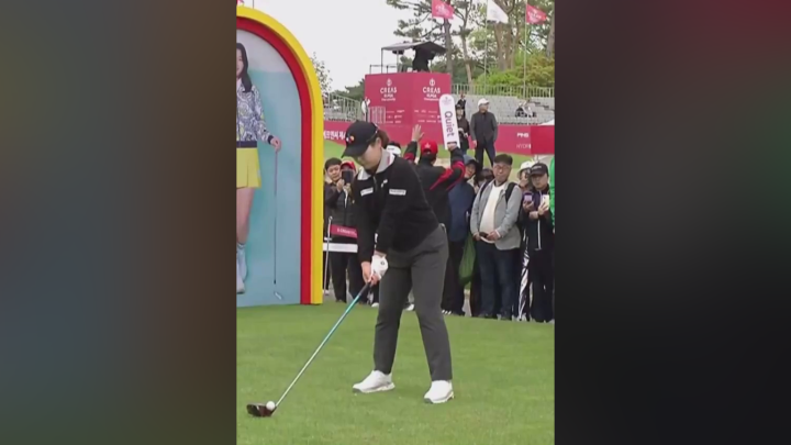 [AI클립] 3R 파4 10번홀 홍정민 티샷 (크리스에프앤씨 제47회 KLPGA 챔피언십) - 네이버 TV