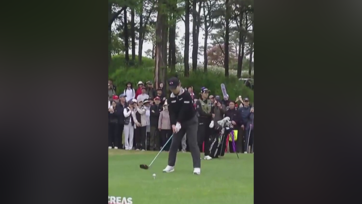 [AI클립] 3R 파4 13번홀 홍정민 티샷 (크리스에프앤씨 제47회 KLPGA 챔피언십) - 네이버 TV