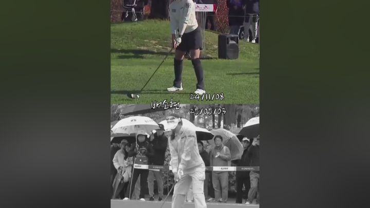[AI클립] 배소현 티샷 비교 : 크리스에프앤씨 제47회 KLPGA 챔피언십 3R VS SK텔레콤 · SK쉴더스 챔피언십 2024 1R - 네이버 TV