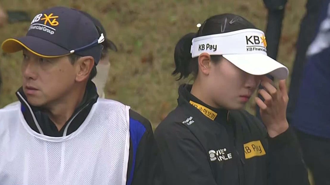 아쉽게 부상으로 기권하고 마는 방신실 [NH투자증권 레이디스 챔피언십 2R] - 네이버 TV