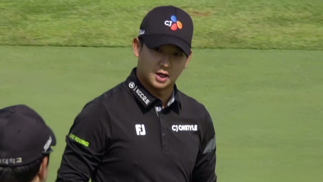 선두를 바짝 쫓는 최승빈의 장거리 퍼팅 [KPGA 클래식 FR] - 네이버 TV