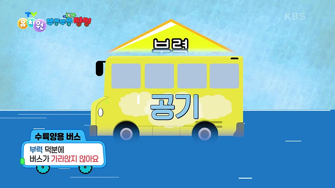 [꾹이랑 부릉부릉 씽씽] 버스가 물 위를 뜰 수 있는 이유는? | KBS 250514 방송 - 네이버 TV