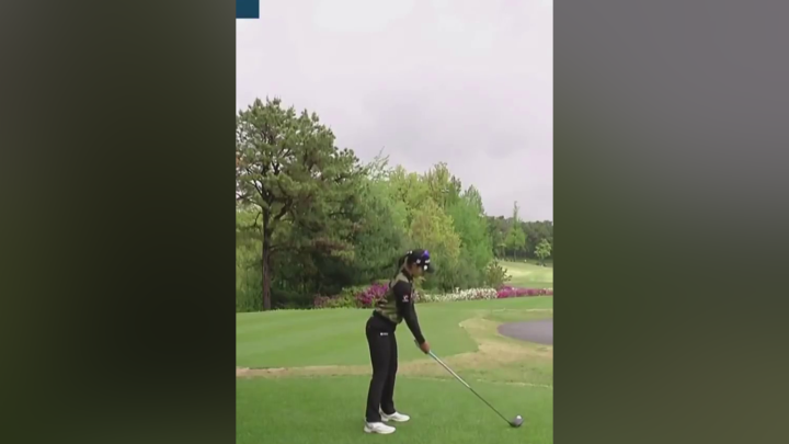 [AI클립] 3R 파5 7번홀 박현경 티샷 (크리스에프앤씨 제47회 KLPGA 챔피언십) - 네이버 TV