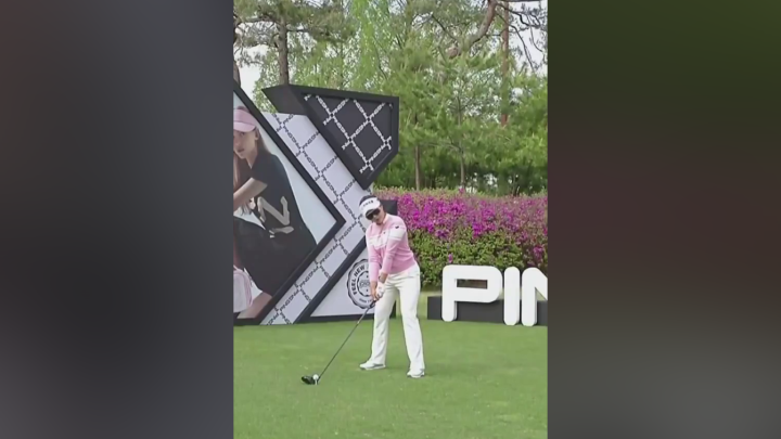 [AI클립] 2R 파4 16번홀 김민주 티샷 (크리스에프앤씨 제47회 KLPGA 챔피언십) - 네이버 TV