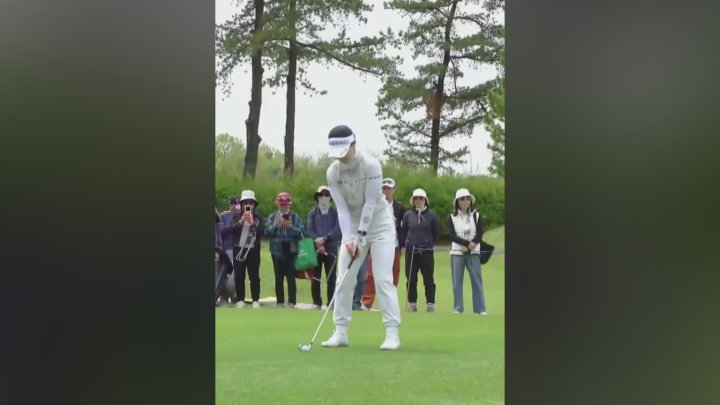 [AI클립] 2R 파3 5번홀 고지우 티샷 (크리스에프앤씨 제47회 KLPGA 챔피언십) - 네이버 TV