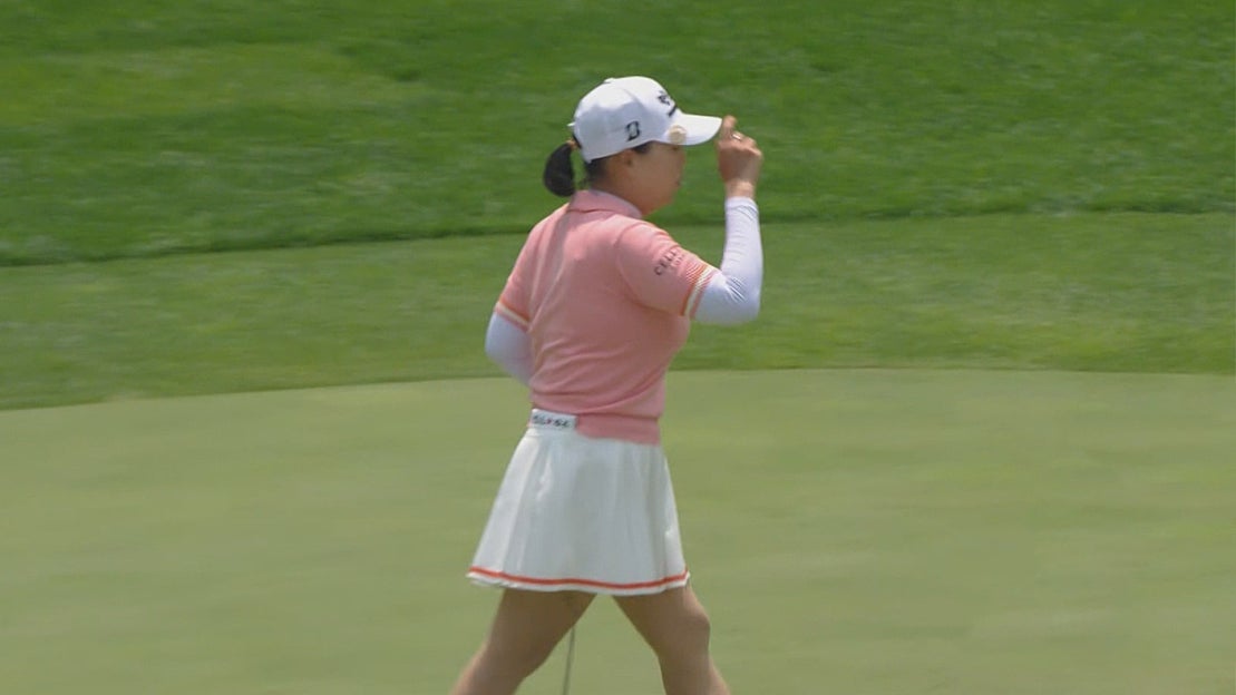 '베테랑의 힘!' 안선주, 좋은 티샷으로 공동 선두 복귀 [Sh수협은행 MBN 여자오픈 1R] - 네이버 TV