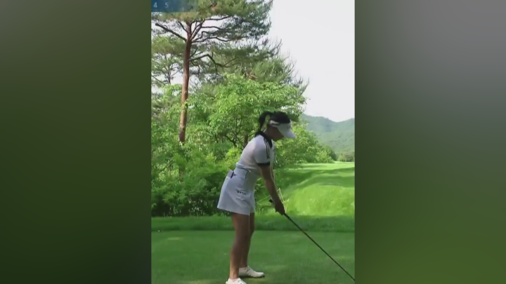 [AI클립] 1R 파5 1번홀 이재윤 티샷 (Sh수협은행 MBN 여자오픈) - 네이버 TV