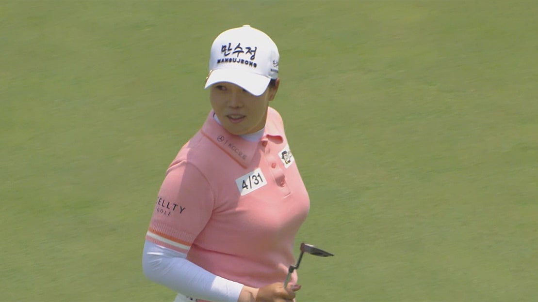 '휴식의 효과?' 단독 선두로 올라서는 안선주! [Sh수협은행 MBN 여자오픈 1R] - 네이버 TV
