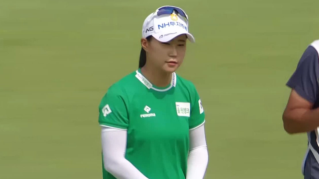 '드디어 단독 선두!' 버디 추가한 정윤지 [Sh수협은행 MBN 여자오픈 2R] - 네이버 TV