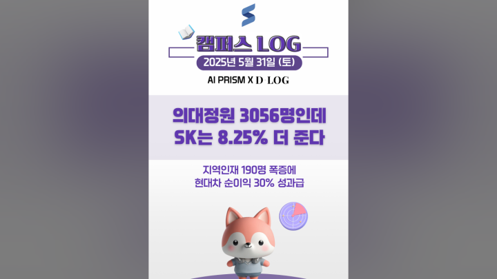 의대정원 3056명인데 SK는 8.25% 더 준다 [AI PRISM x D•LOG] - 네이버 TV