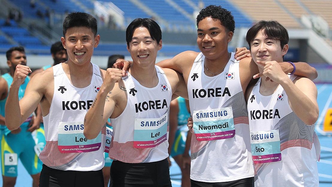 남자 400m 계주, 아시아선수권 예선 1위…첫 우승 도전 - 네이버 TV