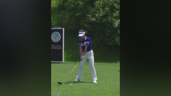 [AI클립] 3R 파4 10번홀 박민지 티샷 (Sh수협은행 MBN 여자오픈) - 네이버 TV