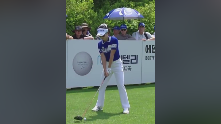 [AI클립] 3R 파4 2번홀 박민지 티샷 (Sh수협은행 MBN 여자오픈) - 네이버 TV