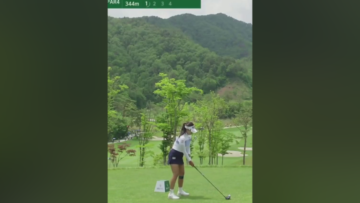 [AI클립] 3R 파4 1번홀 성유진 티샷 (2025 셀트리온 퀸즈 마스터즈) - 네이버 TV