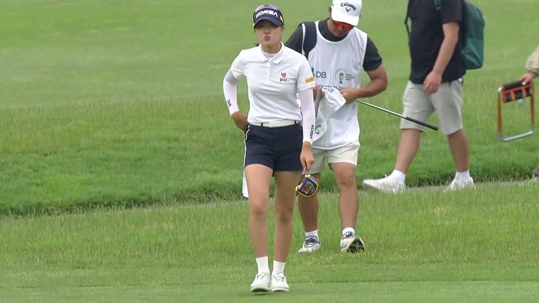 엄청난 샷으로 버디 마무리하는 오수민 [KGA DB그룹 제39회 한국여자오픈 2R] - 네이버 TV